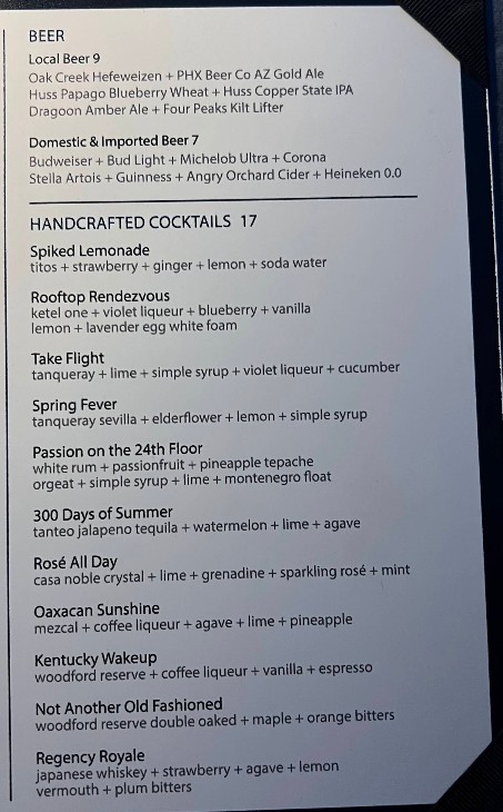 The Compass Restaurant Menu | Rooftop Dining & Seasonal Cuisine in ...